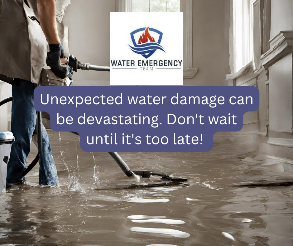 Sewage Cleanup - Water Emergency Team - Call Today